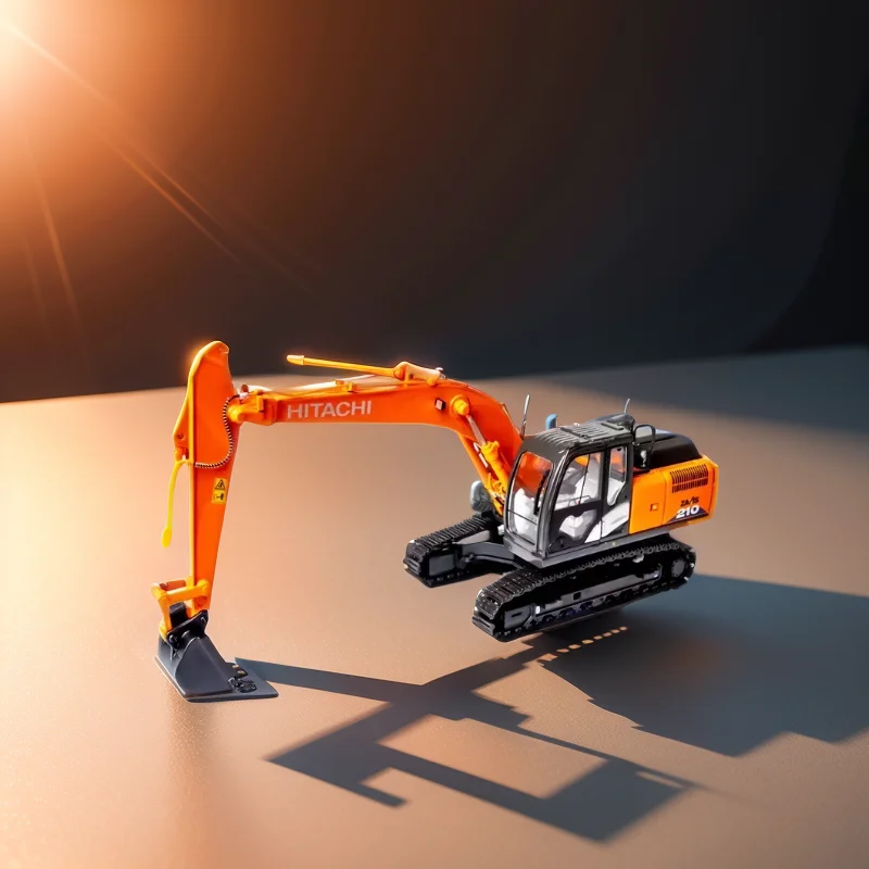 Authentic high simulation 1:50 Hitachi ZX210-6 diecast excavator model ...