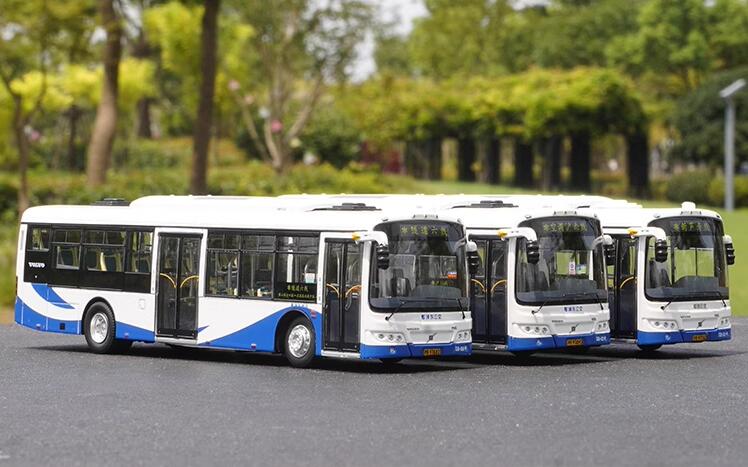 1:64 Shanghai Volvo Sunwin bus model low entrance city bus model for g ...