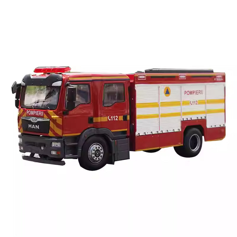 1:43 MAN Rescue Fire Truck Model | German Diecast Emergency Vehicle ...