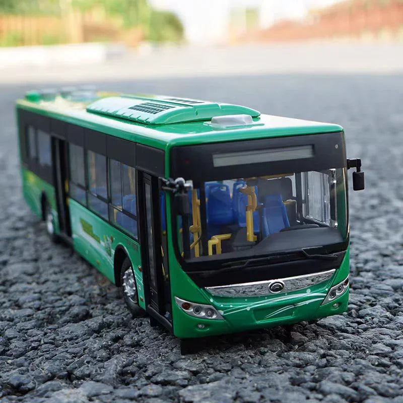 Original Factory 1:42 Yutong ZK6125CHEVPG4 Hybrid Alloy Bus Miniature ...