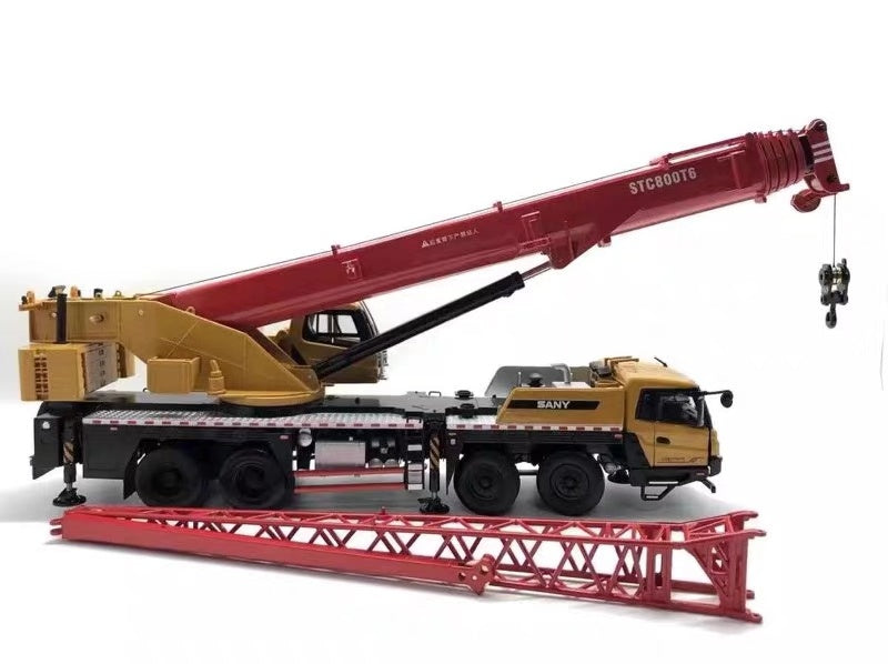 Original authentic 1:36 Large Diecast Sany STC800T 80ton Truck Crane m ...
