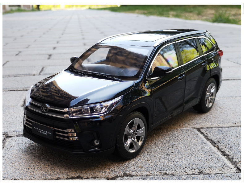 1:18 Scale 2018 Toyota Highlander Diecast Simulated Collectible Car Mo ...