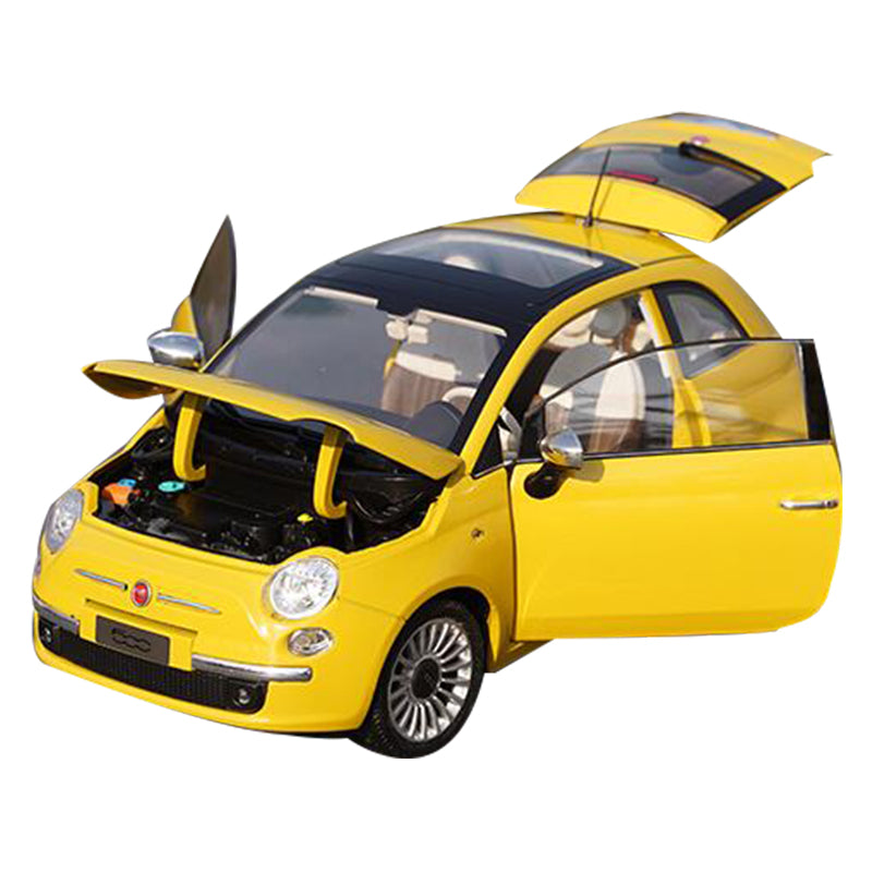 Original factory 1:18 Norev Fiat 500 diecast alloy car model for colle ...