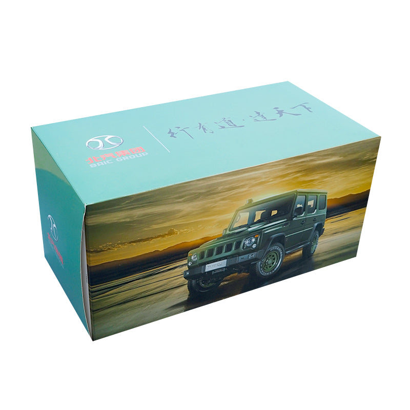 Original factory 1:18 BAW Beijing Jeep BJ80 BJ80J millitary car model ...