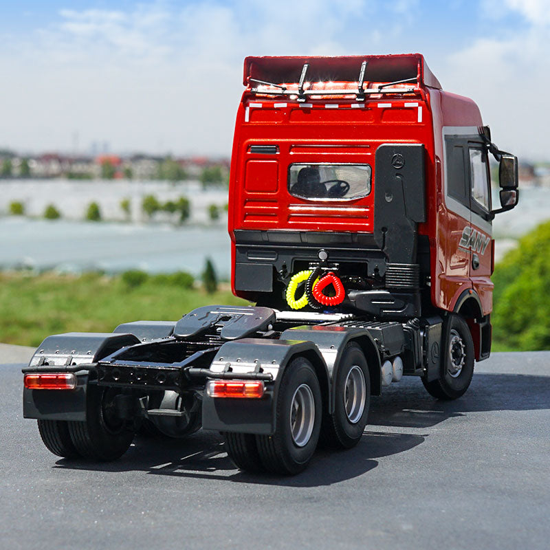 Original factory 1:24 Diecast SANY tractor Truck Models Yingjie Versio ...