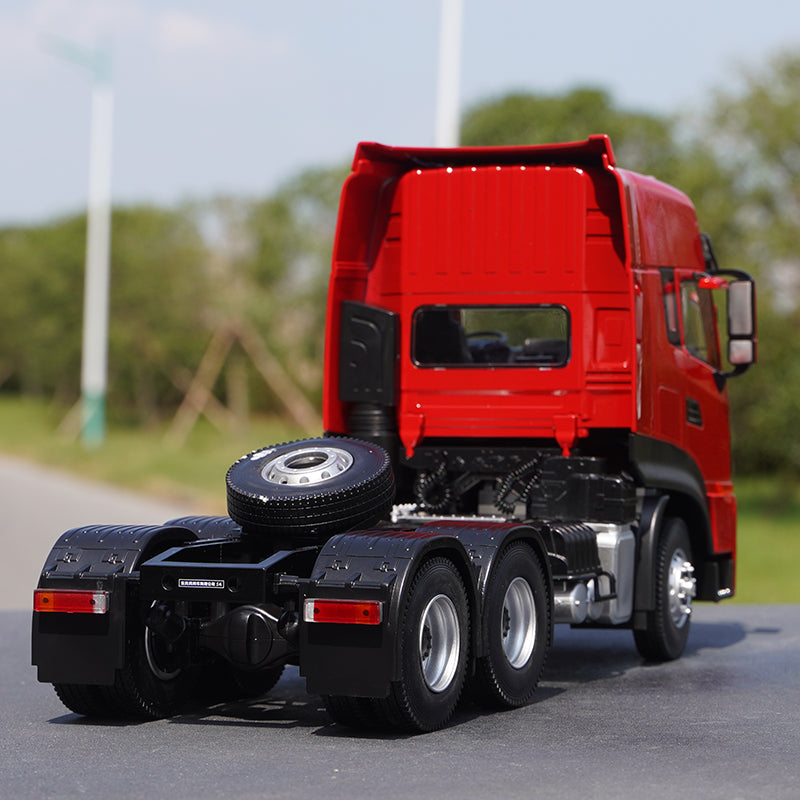 Original factory 1:24 Dongfeng Tianlong KL tractor model Tianlong flag ...